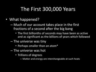 The origins of the universe | PPTX