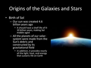 The origins of the universe | PPTX