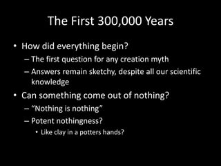 The origins of the universe | PPTX