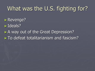 The origins of world war ii 10 11 | PPTX | Death, Injury, or Military ...