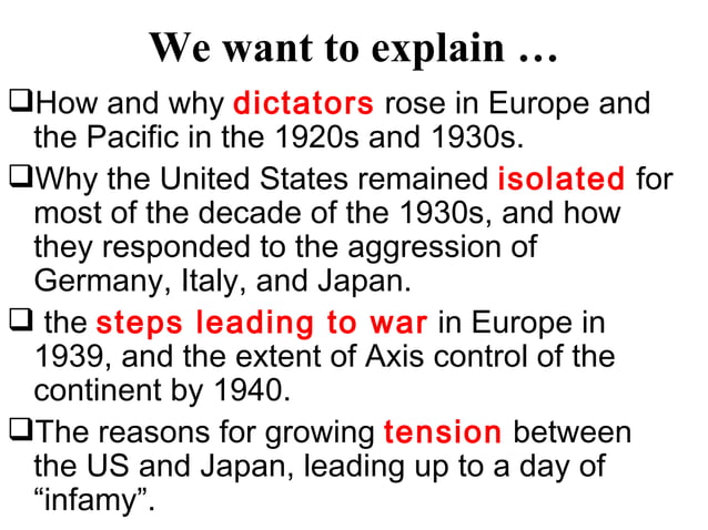 The Origins Of WW II Slideshare | PPT