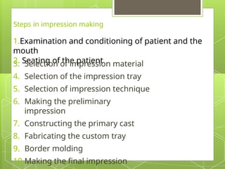 theoris and techniques of impression making.pptx