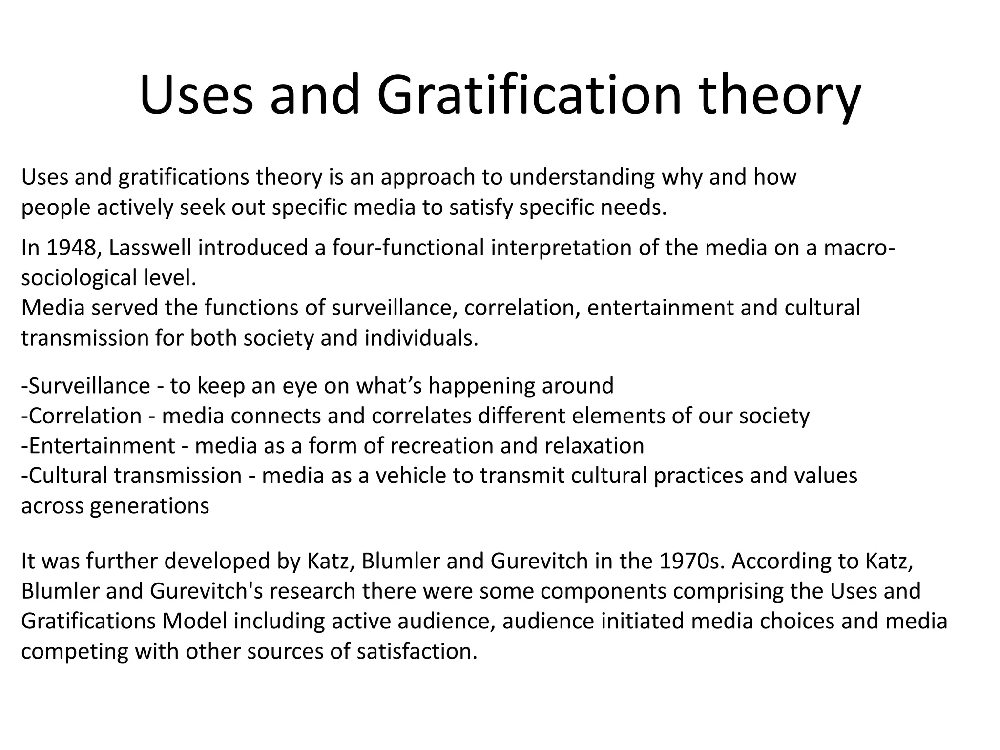 Media Theorists | PPT