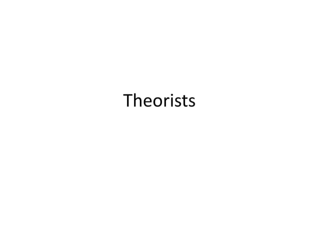 Media Theorists | PPT