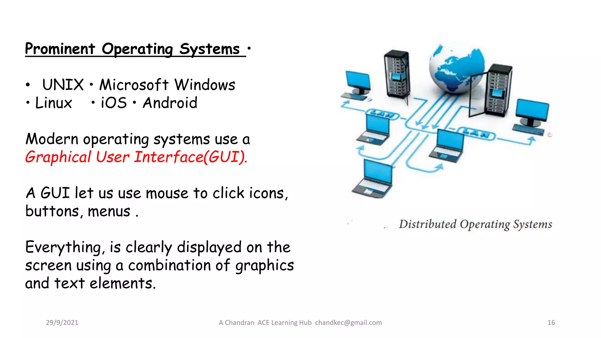 Theoritical concept of operating system | PPTX