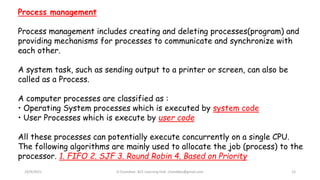 Theoritical concept of operating system | PPTX