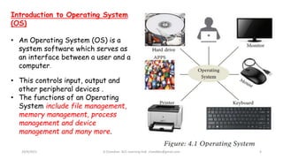 Theoritical concept of operating system | PPTX