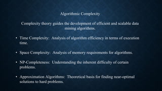 THEORITICAL FRAMEWORK FOR THE DATA MINING PROCESS | PPT