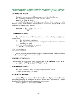 Theoritical investigations of injection pressure in a four stroke di ...