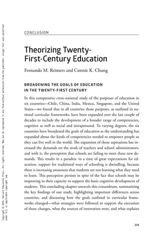 Theorizing 21st century education reimers | PDF