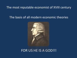 Theory of Value. Adam Smith. | PPTX