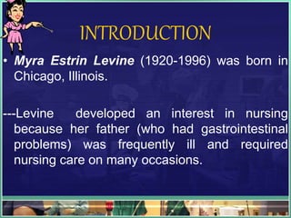 LEVINE'S Theory | PPTX