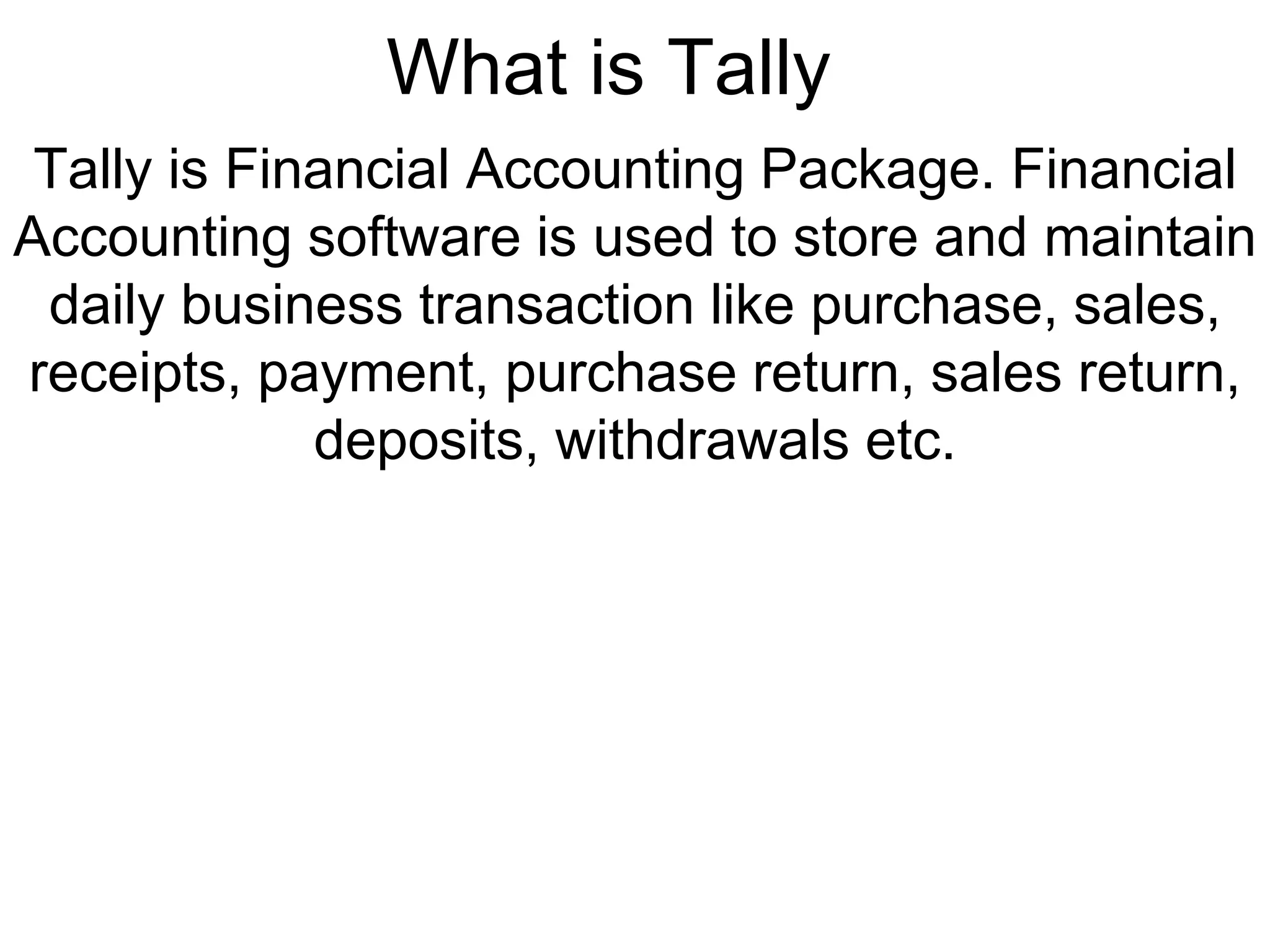 tally prime theory presentation look here | PPT