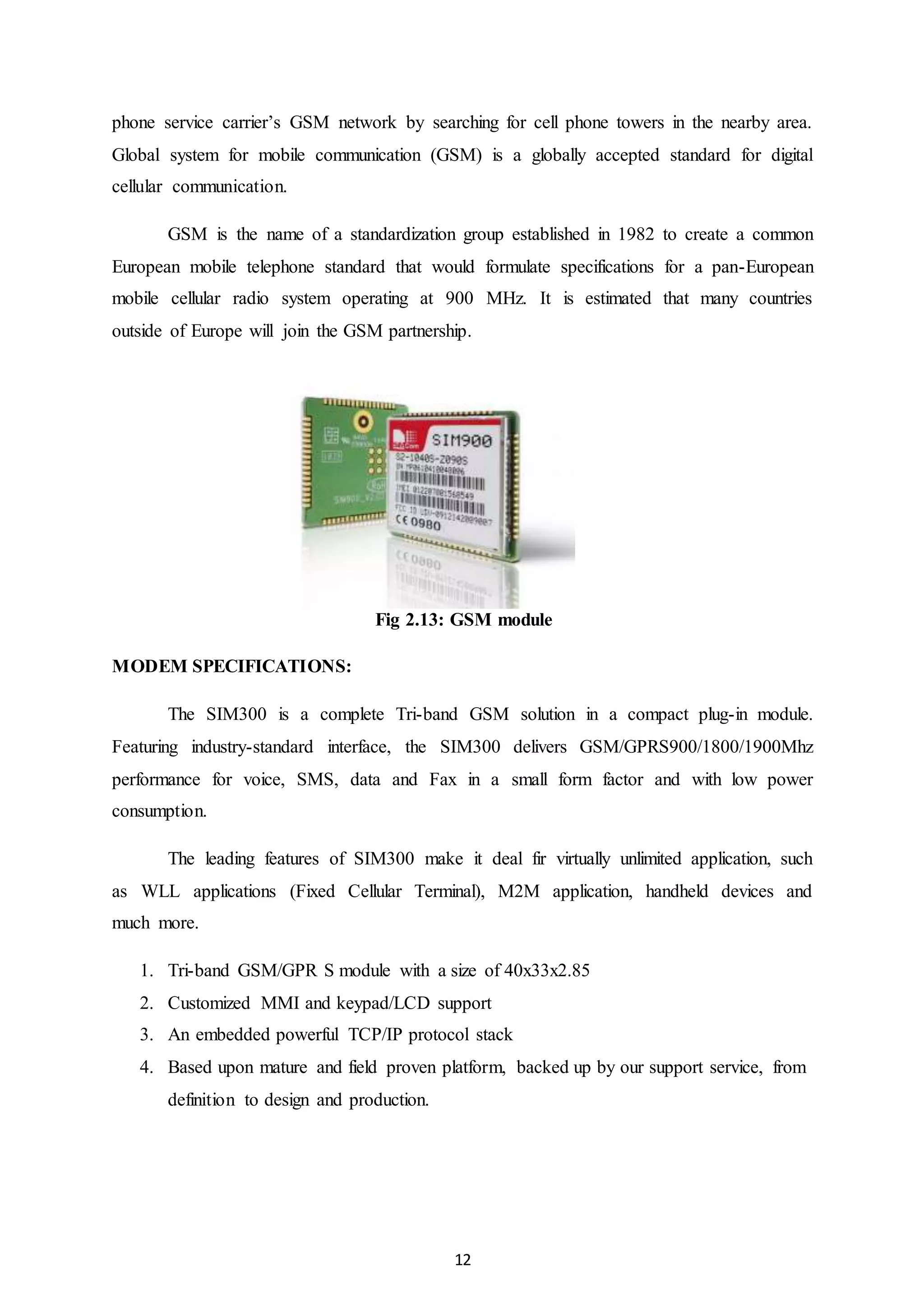 “Microcontroller Based Substation Monitoring system with gsm modem”. | PDF