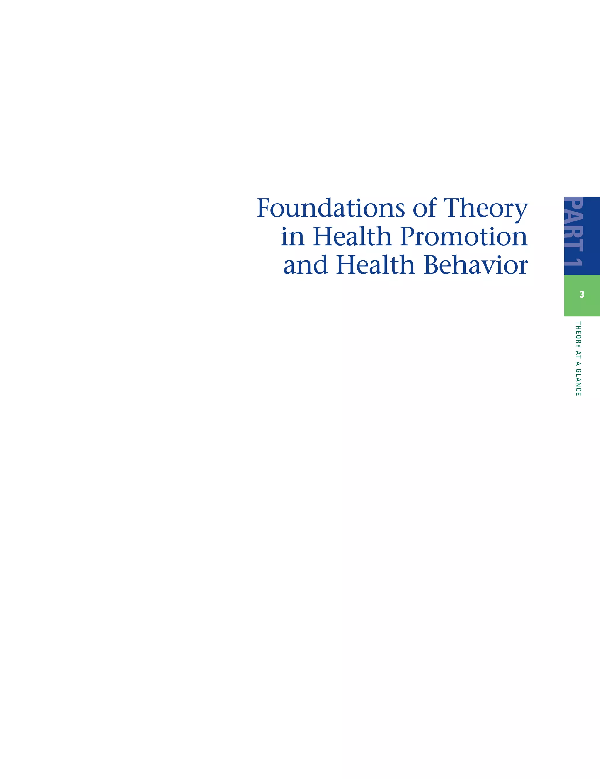 National Institute of Health: Theory at a Glance, A Guide for Health ...