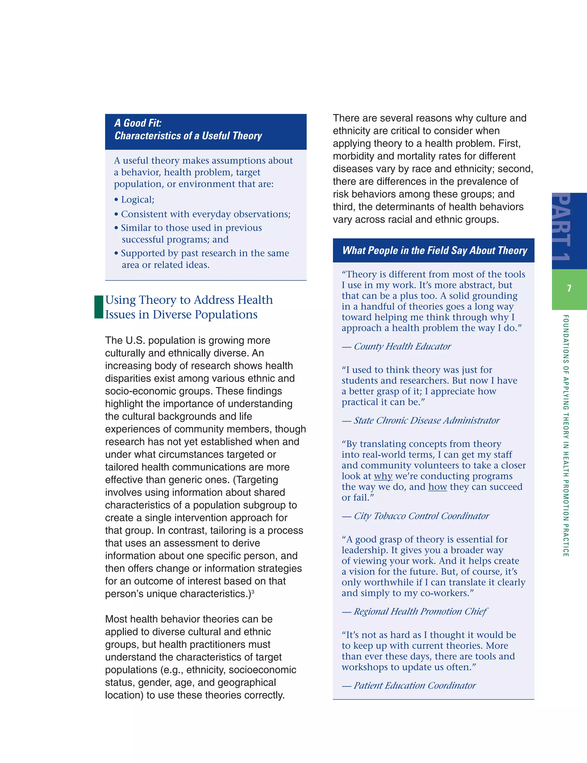 National Institute of Health: Theory at a Glance, A Guide for Health ...