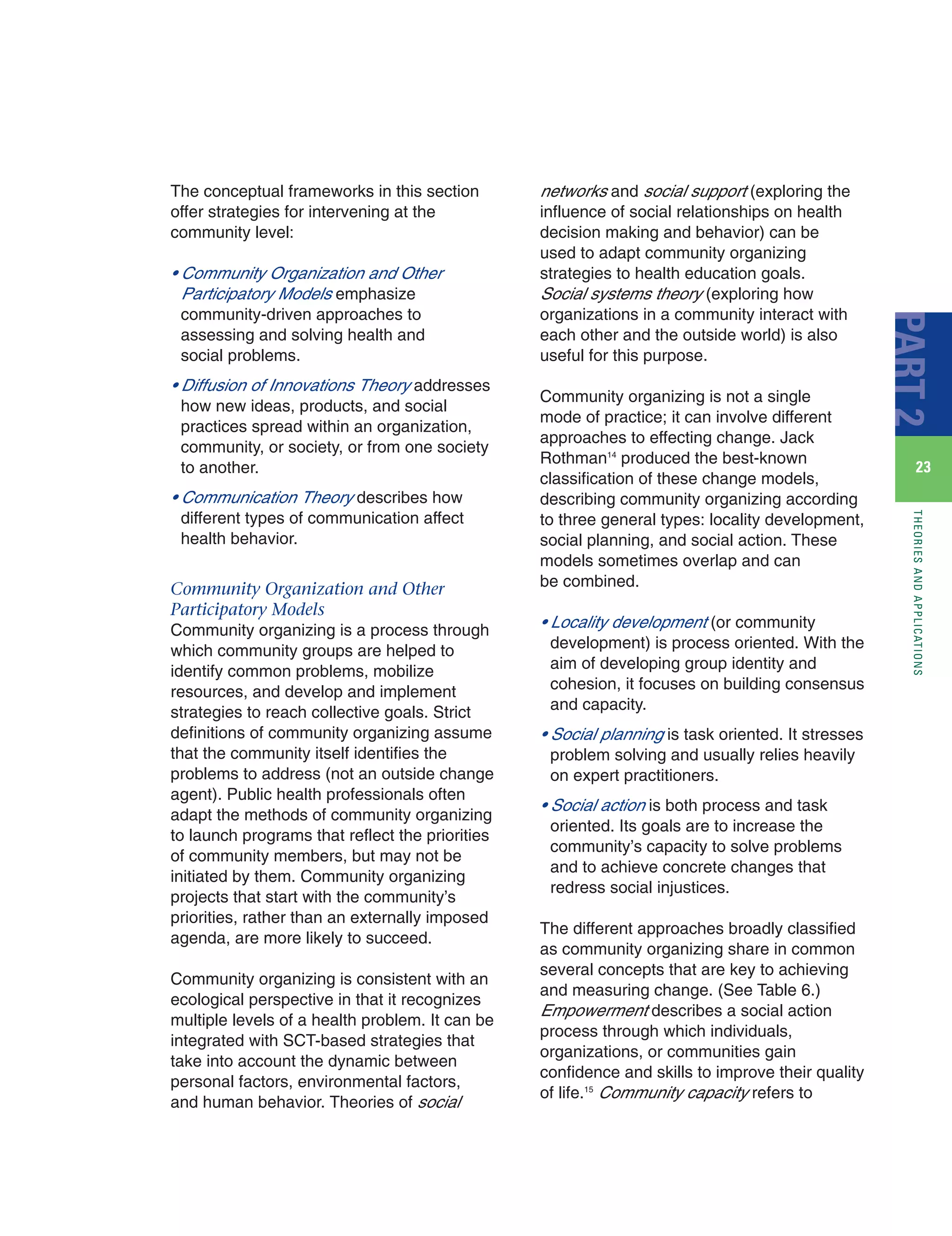 National Institute of Health: Theory at a Glance, A Guide for Health Promotion Practice | PDF