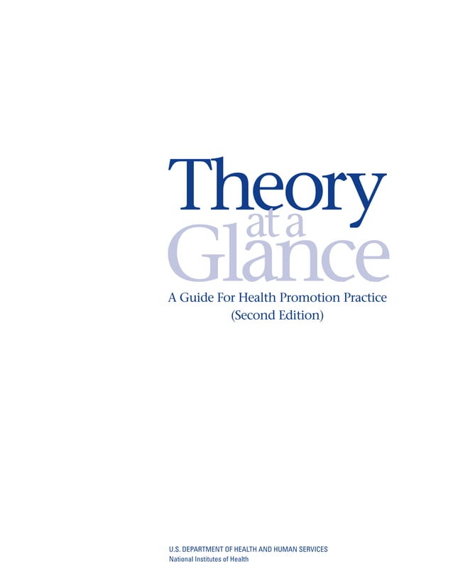 National Institute of Health: Theory at a Glance, A Guide for Health ...