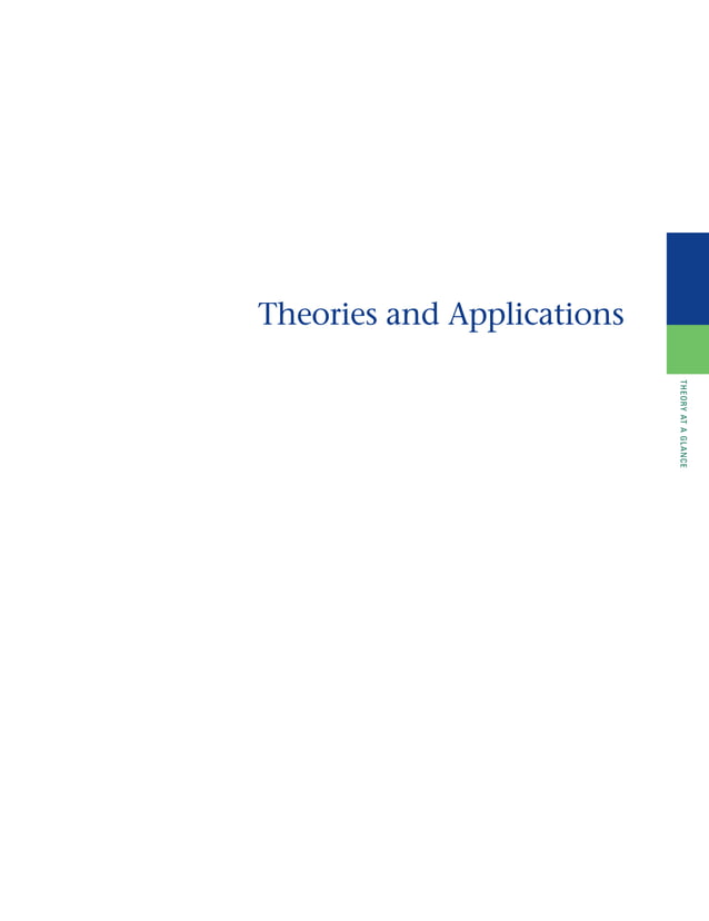 National Institute of Health: Theory at a Glance, A Guide for Health ...