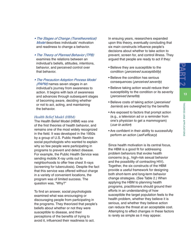 National Institute of Health: Theory at a Glance, A Guide for Health ...