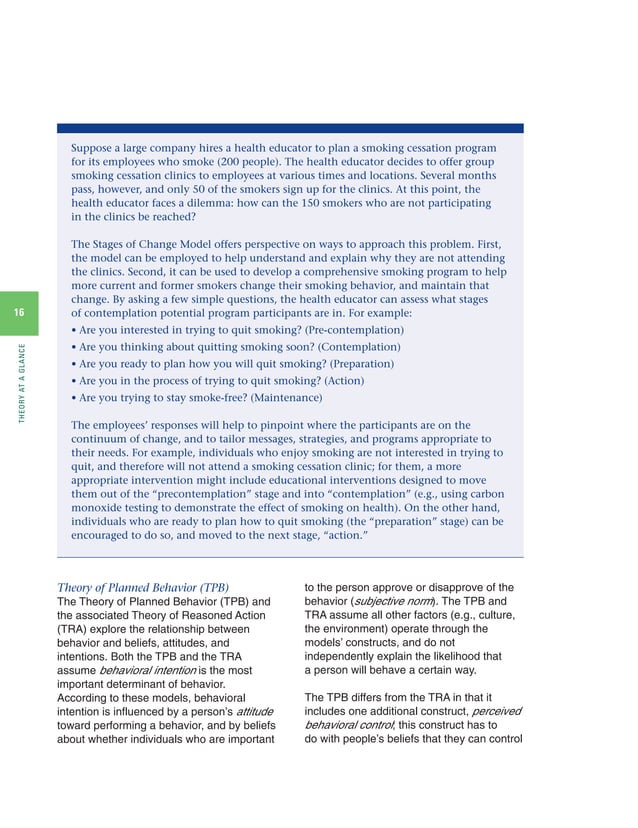 National Institute of Health: Theory at a Glance, A Guide for Health ...