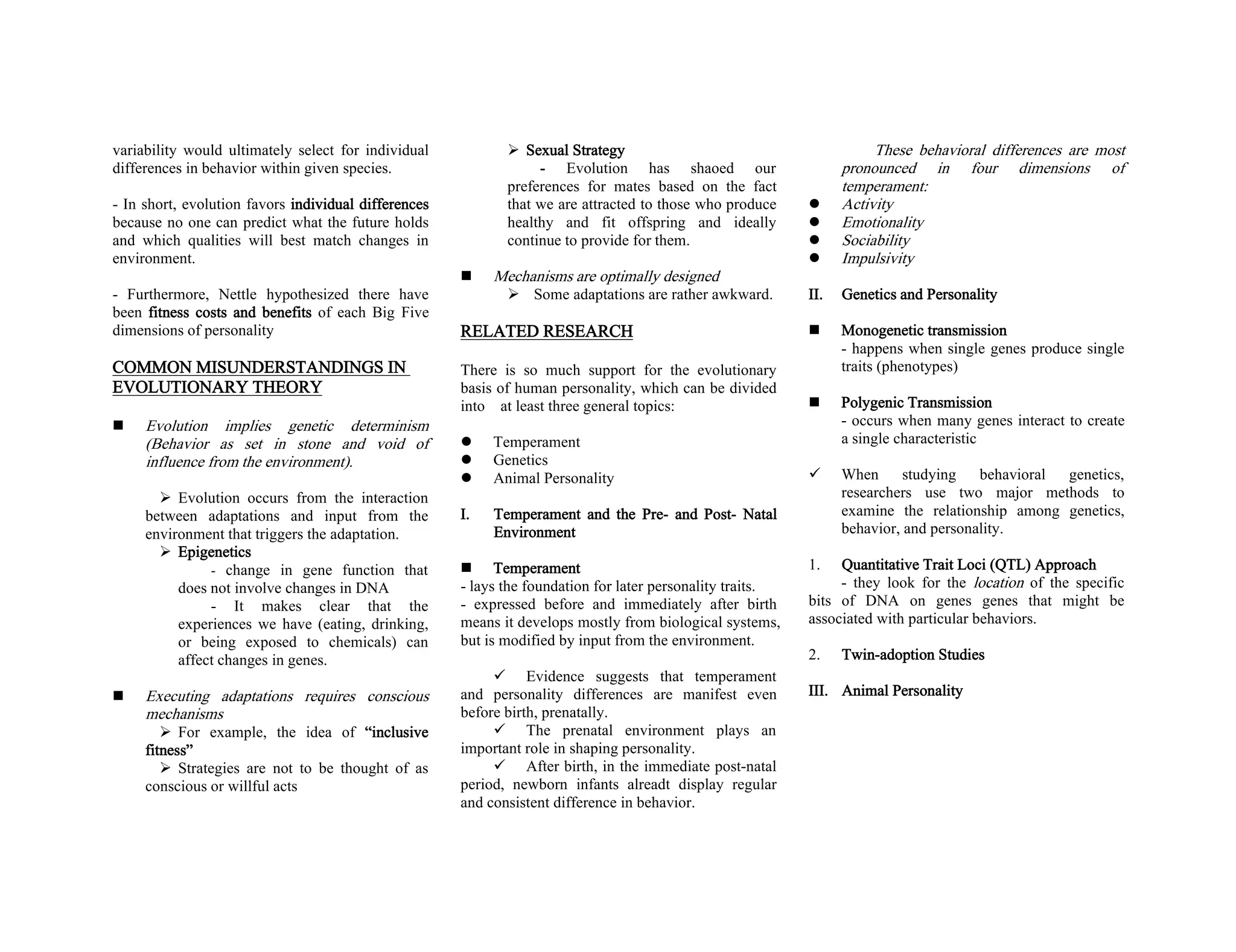Introduction to Theories of Personality - Buss | PDF