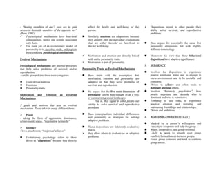 Introduction to Theories of Personality - Buss | PDF