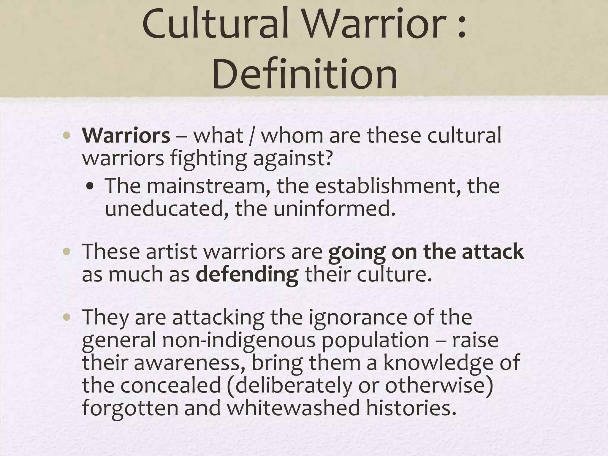 12VA Theory - Fiona Foley Part 1 of 3 | PPTX