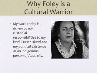 12VA Theory - Fiona Foley Part 1 of 3 | PPTX