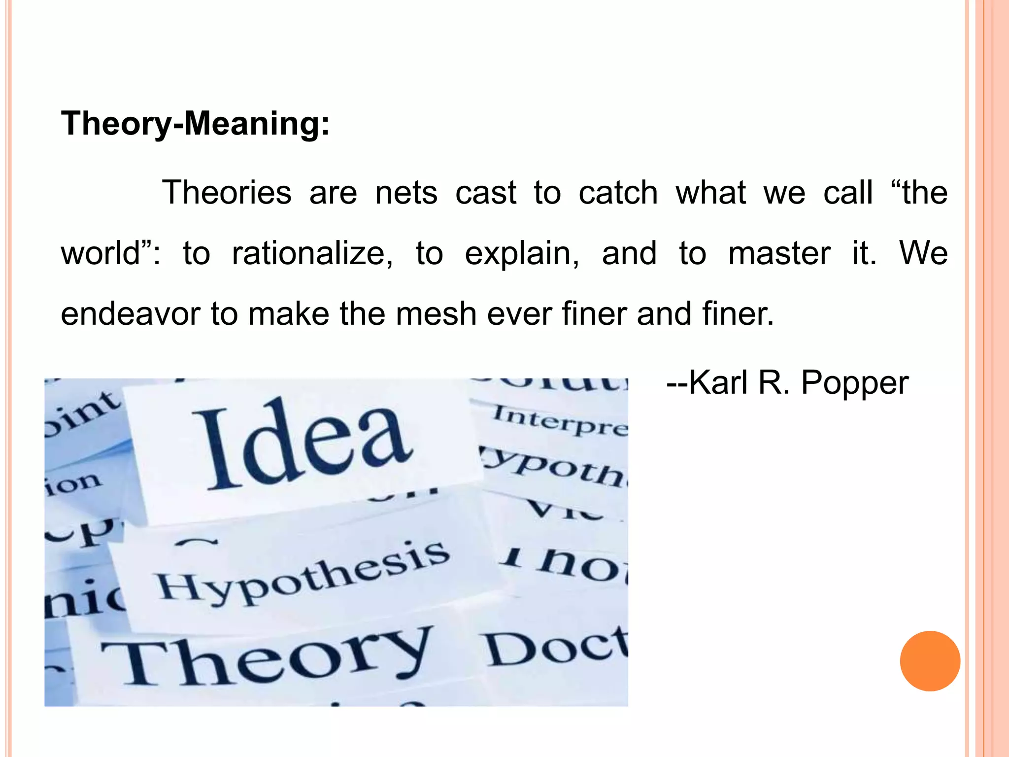 Theory meaning and elements | PPTX