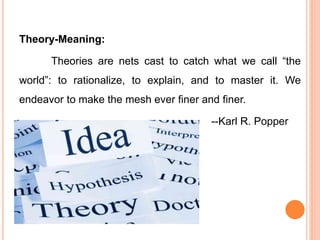 Theory meaning and elements | PPTX