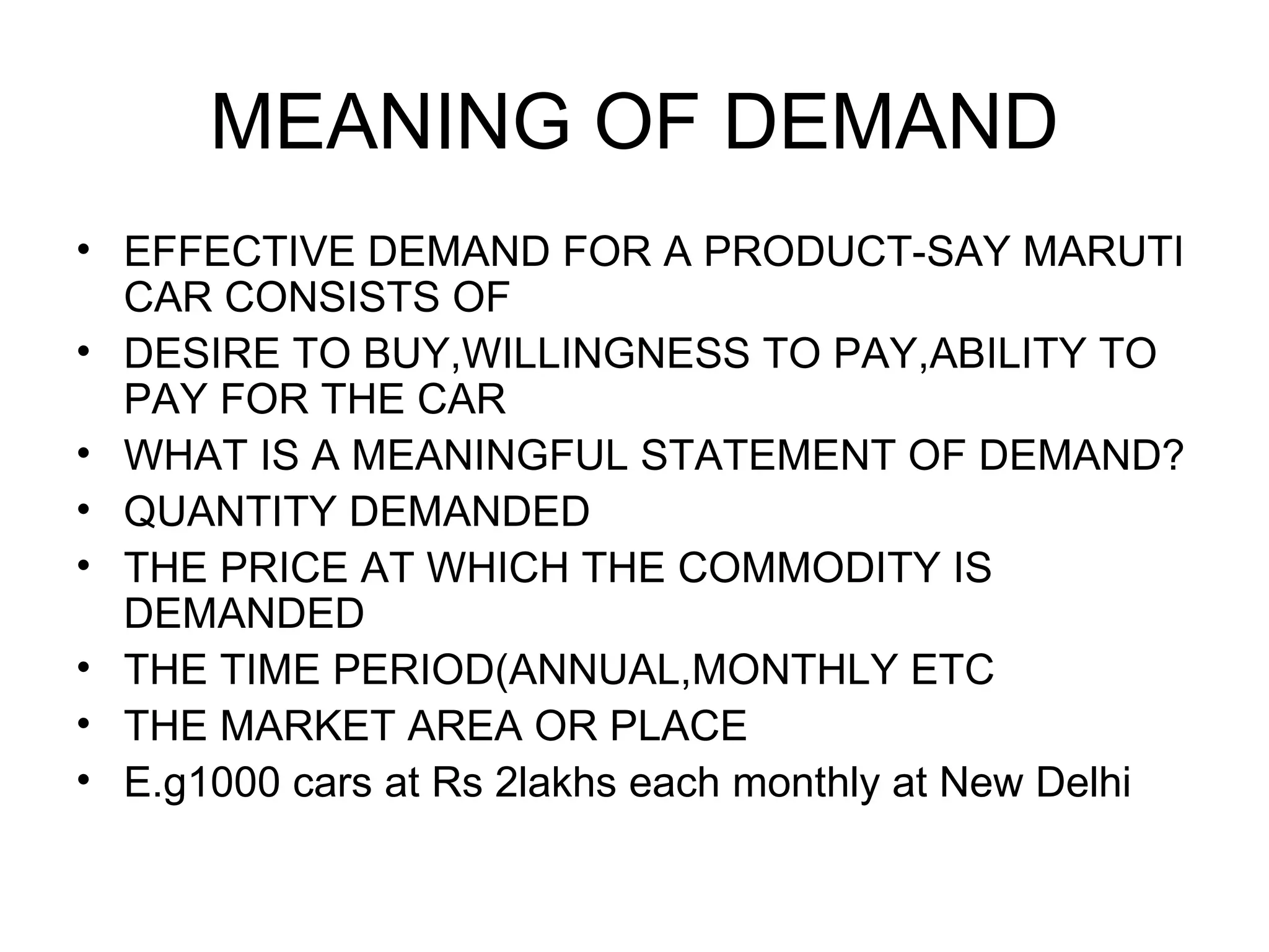 Theory Of Demand | PPT