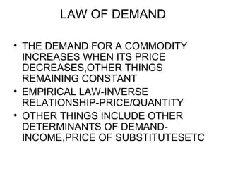 Theory Of Demand | PPT