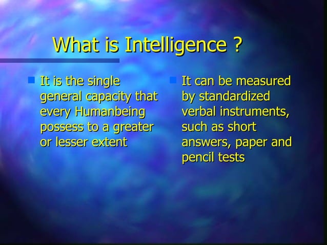 Theory of Multiple Intelligences | PPT