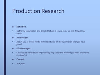 Theory research pro-forma | PPTX