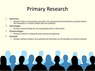 Project 2 Theory: Research | PPTX