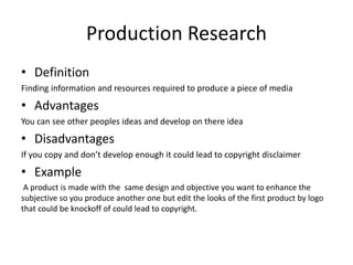 Theory Research Project 2 | PPTX