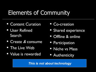 Theory & Strategy for Community Building | PPT