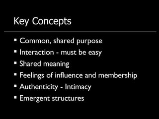 Theory & Strategy for Community Building | PPT