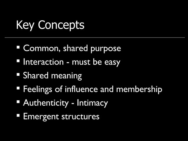 Theory & Strategy for Community Building | PPT