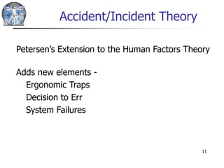 accident prevention and theories of accident | PPT