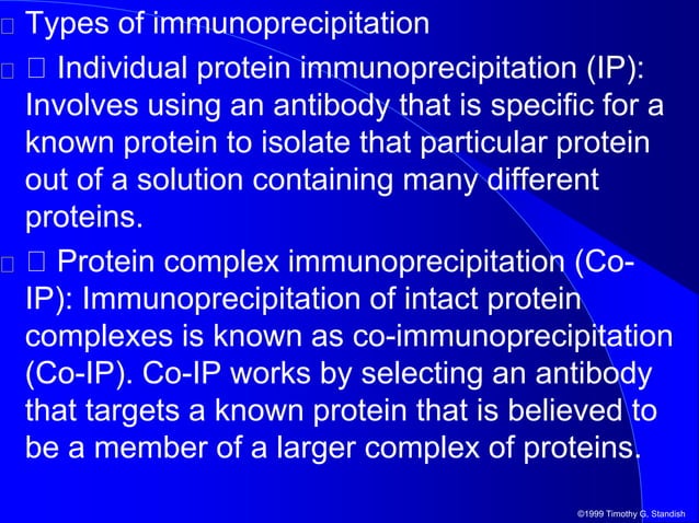 Protein Immunoprecipitation | PPT