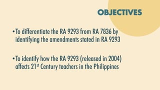 REPUBLIC ACT 9293 | PDF