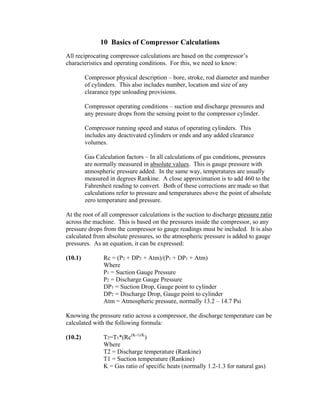 Theory and application of reciprocating compressor m 3030 | PDF