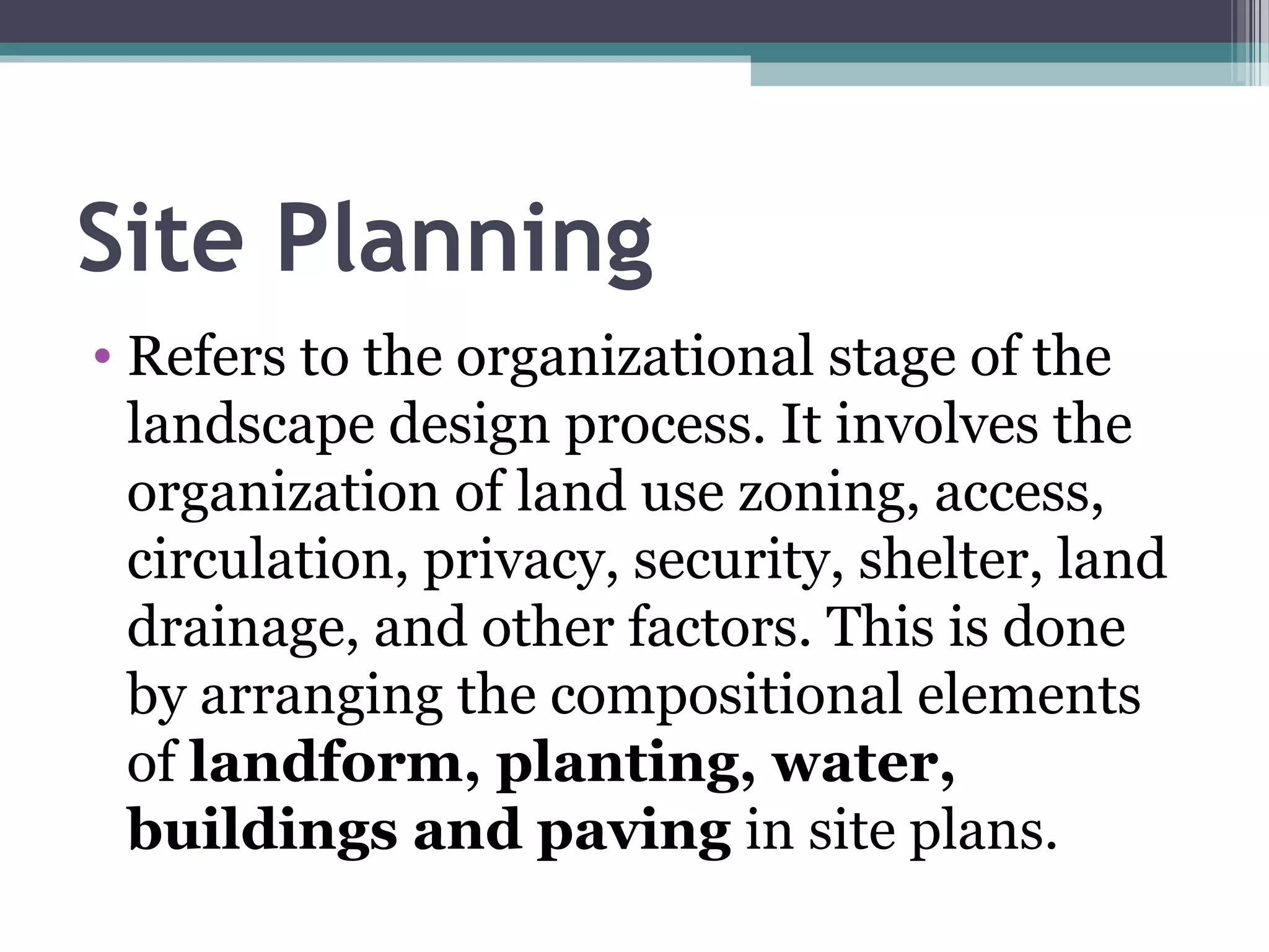 TLE 9 (Technical Drafting) - Theory and Concepts of Site Development ...