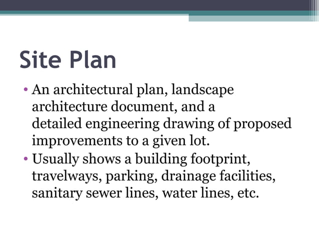 TLE 9 (Technical Drafting) - Theory and Concepts of Site Development ...