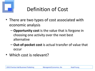 Theory and estimation of cost | PPT