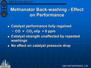 Theory and Operation of Methanation Catalyst | PDF