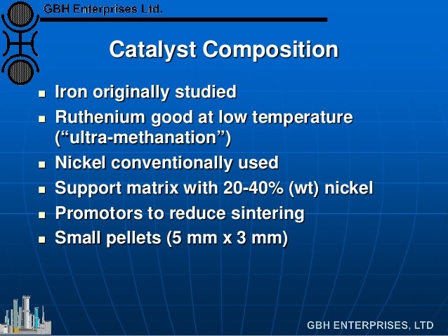 Theory and Operation of Methanation Catalyst
