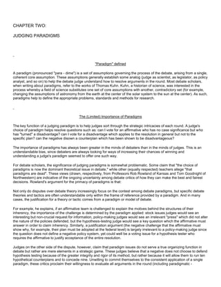 Theory and practice in academic debate | PDF